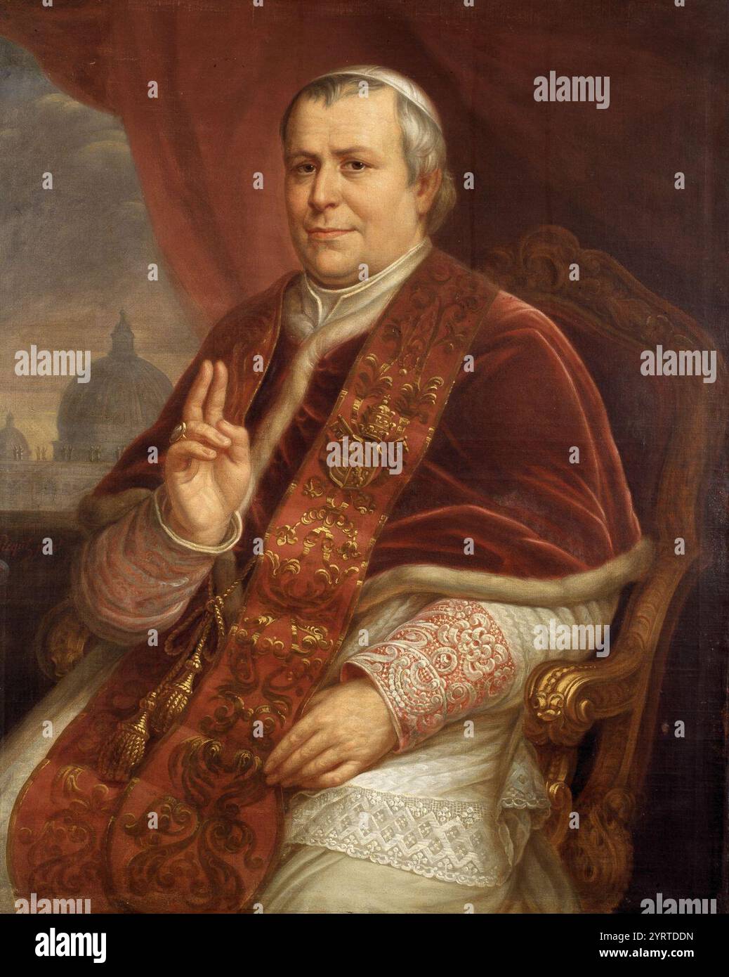 Charles Picqué - Portrait of Pope Pius IX - 1911-GC Stock Photo - Alamy