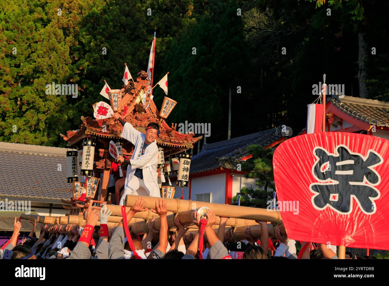 Autumn Grand Festival at Sumisaka Shrine, Uda City, Nara Prefecture ...