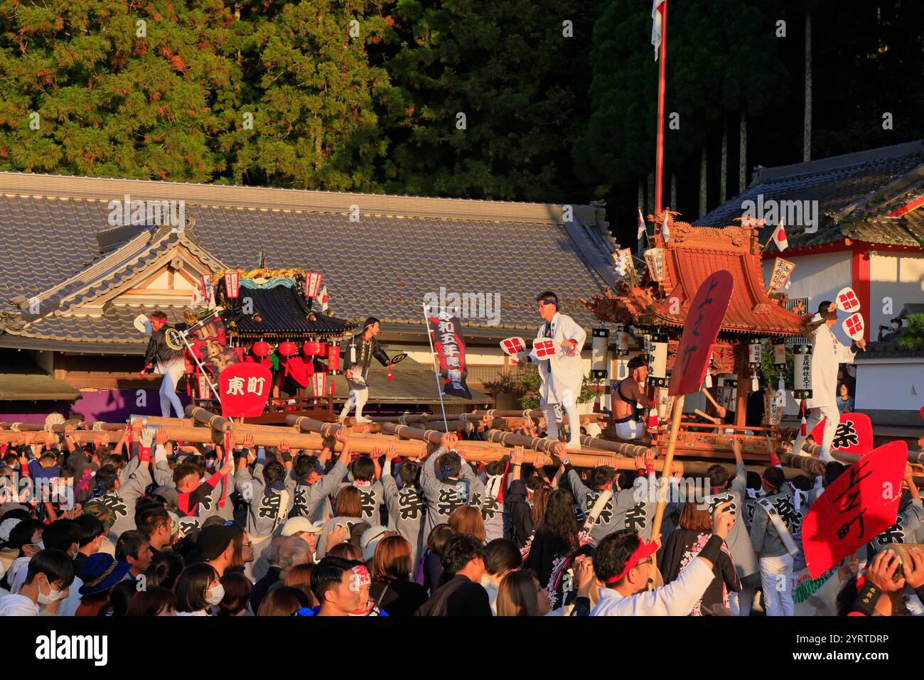 Autumn Grand Festival at Sumisaka Shrine, Uda City, Nara Prefecture ...