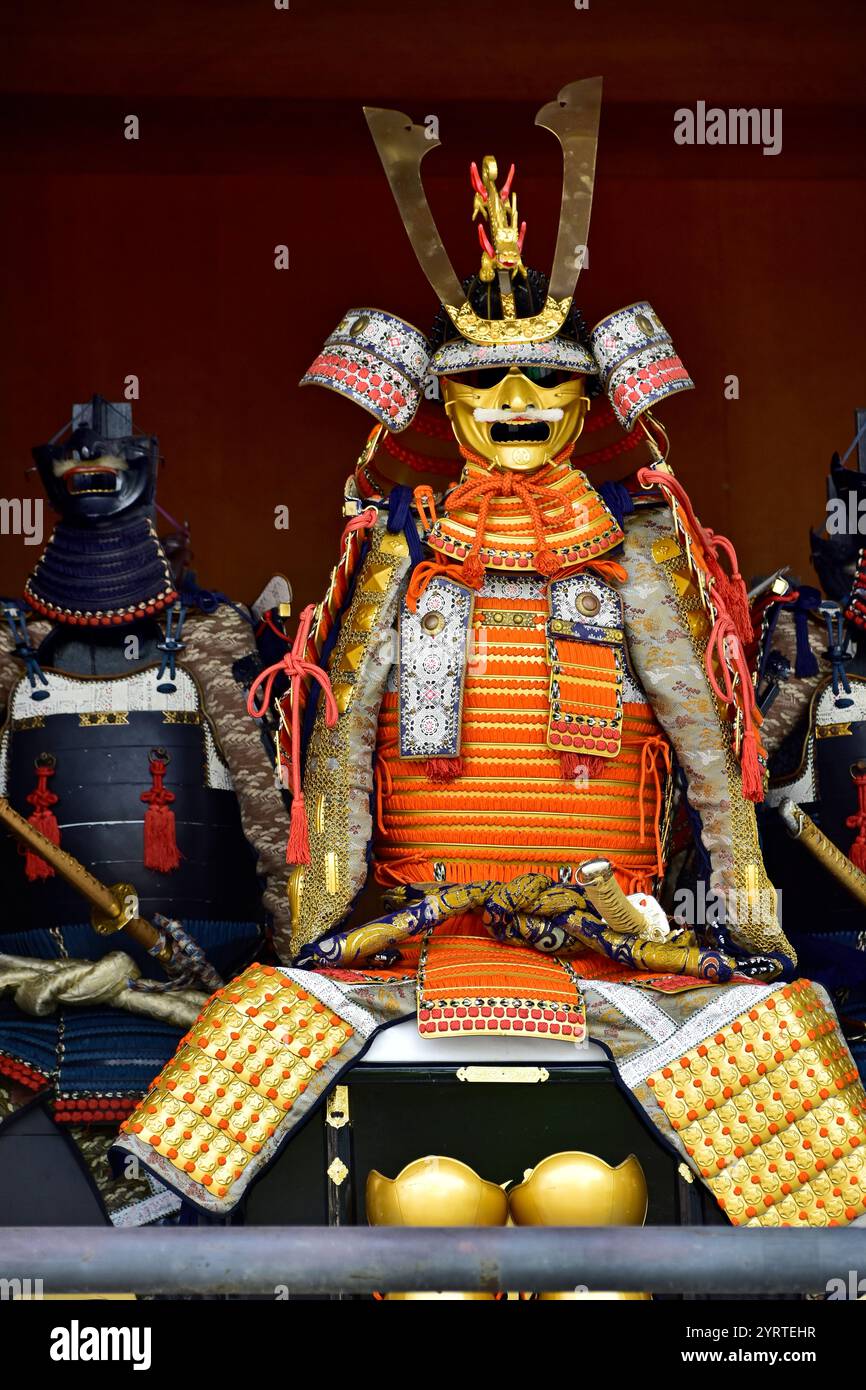 Armor and helmet, Kabuto Stock Photo - Alamy