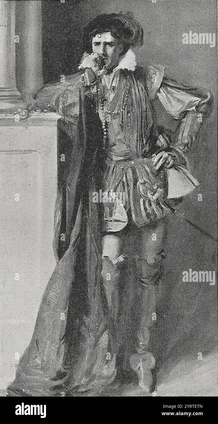 Charles Sims, Portrait of Mr Gerald Lawrence Stock Photo - Alamy