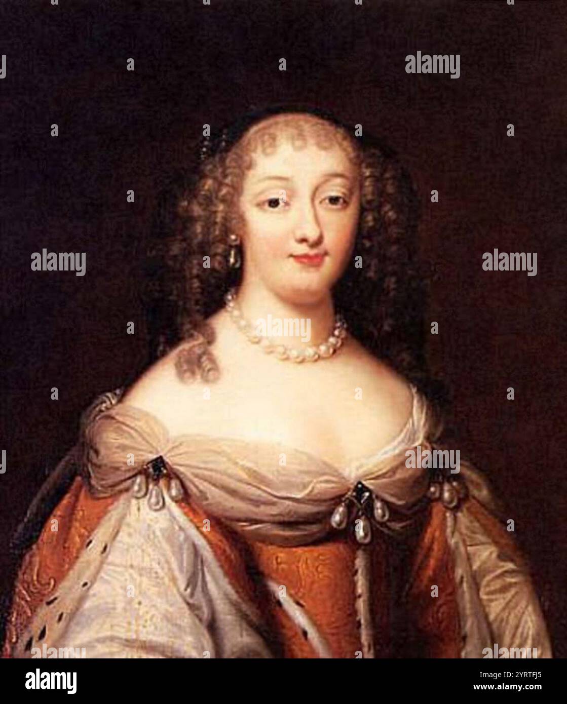 Charles und Henri Beaubrun - Porträt der Pfalzgräfin Anna Gonzaga Stock Photo - Alamy