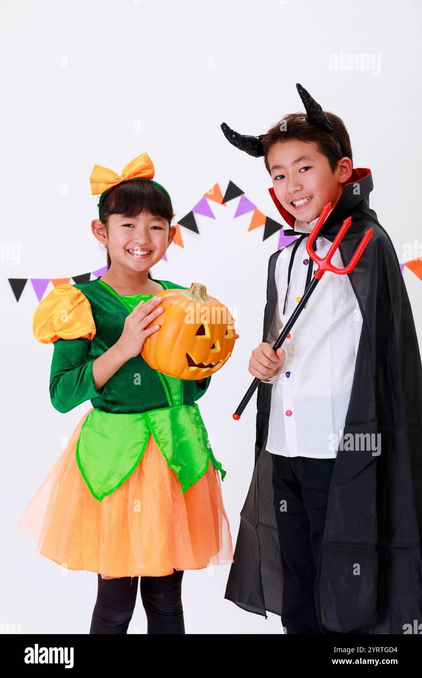 Boy in devil costume hi-res stock photography and images - Alamy