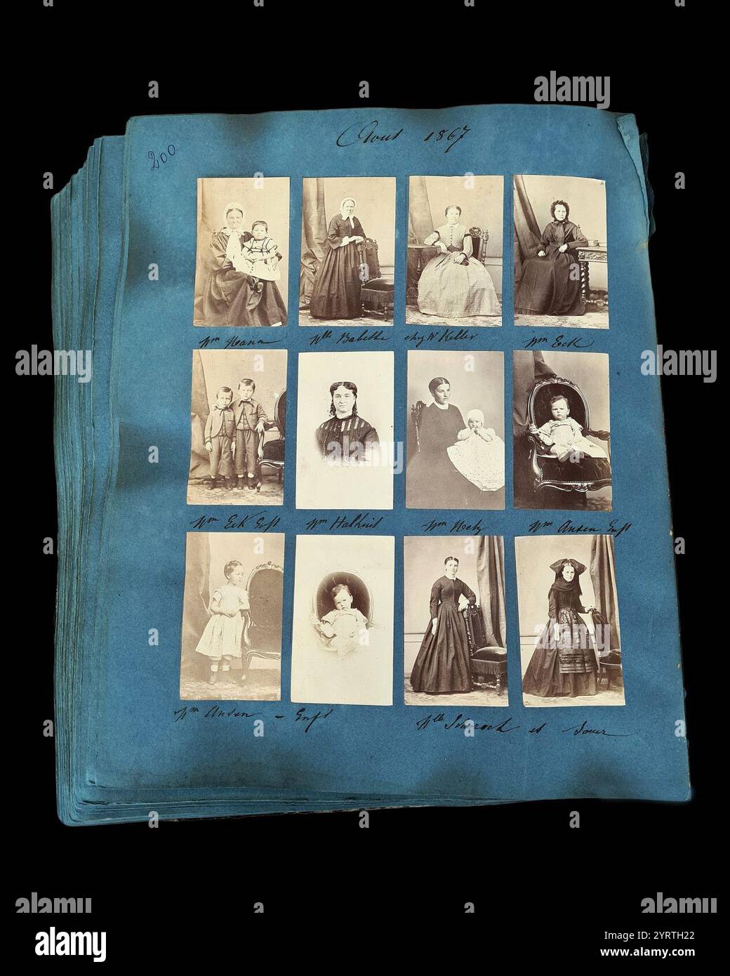 Charles Winter-Portraits août 1867-Pl. 200 Stock Photo - Alamy