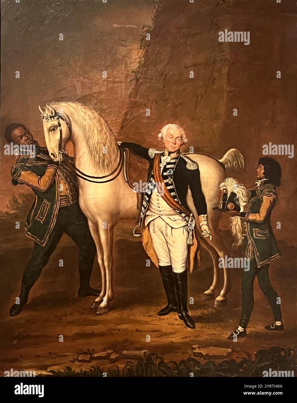 Charles-Daniel de Meuron and two slaves by Joseph Reinhard Stock Photo ...