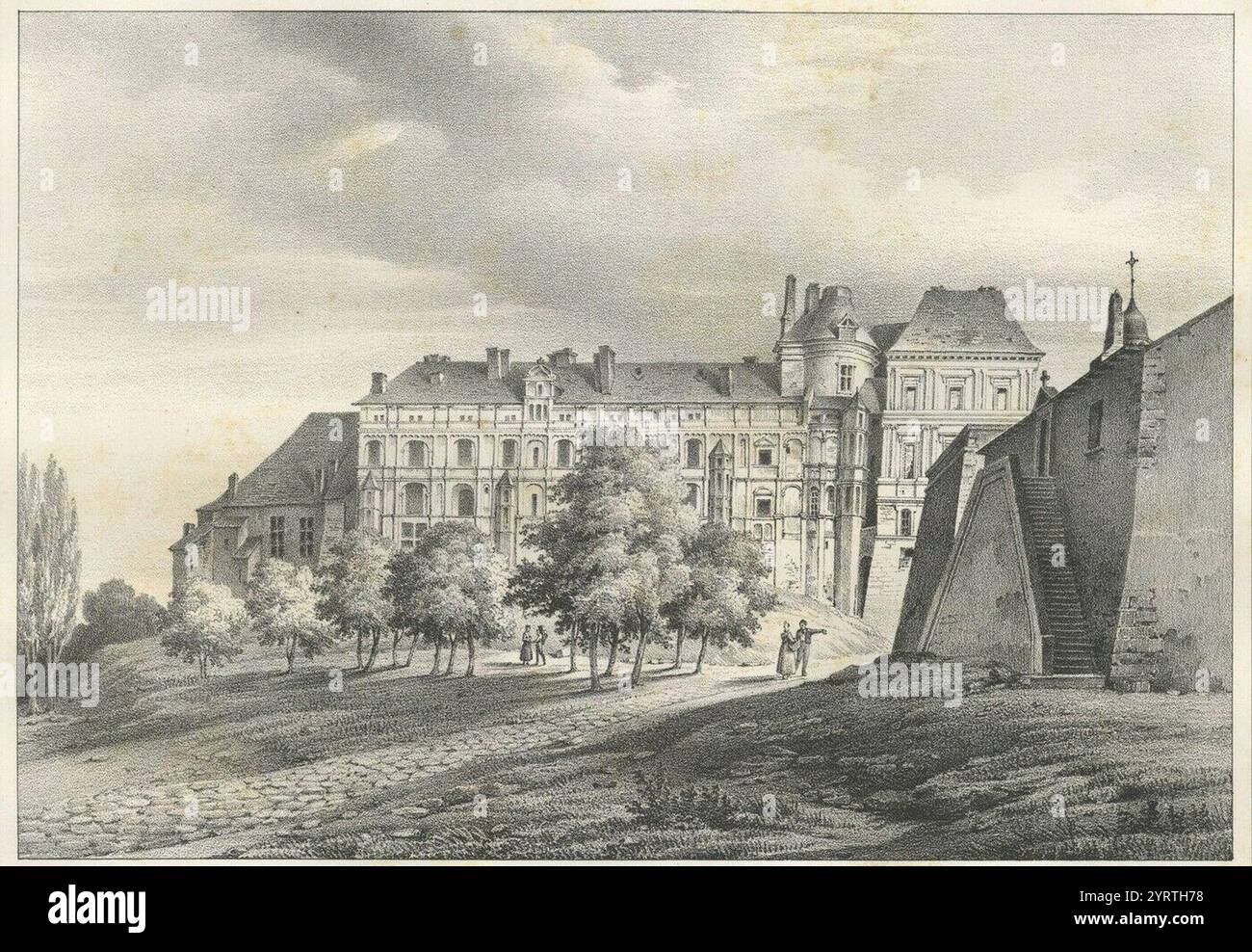 Charles-Caïus Renoux, Chateau de Elois Stock Photo - Alamy