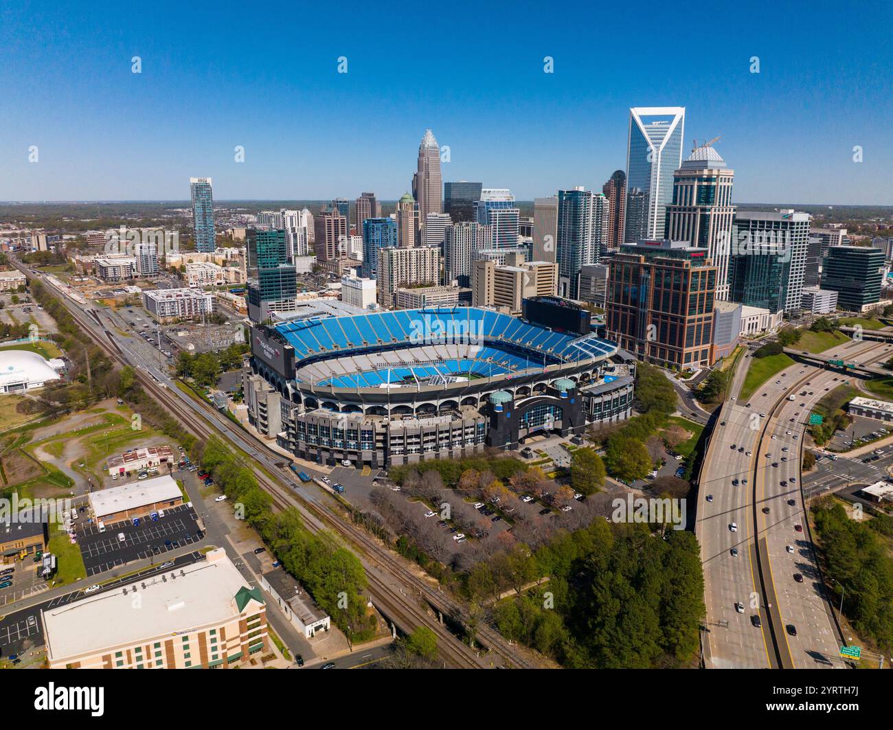 Bank of america stadium view charlotte hi-res stock photography and ...