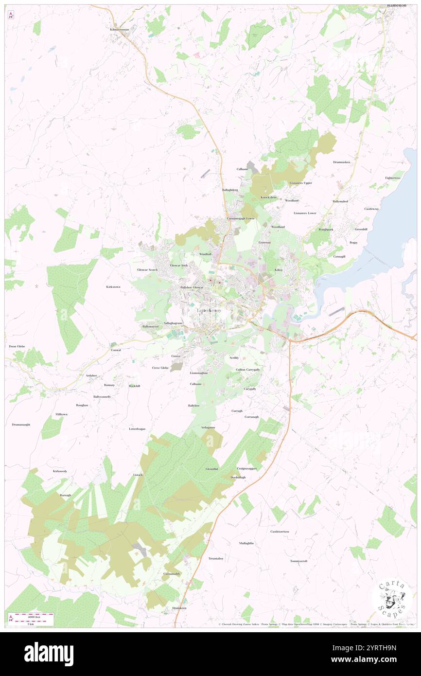 Letterkenny map hi-res stock photography and images - Alamy