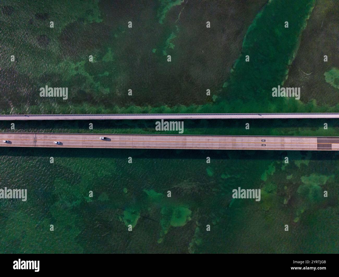 APRIL 14, 2022, FLORIDA KEYS, USA - Aerial view of US Route 1 Overseas ...