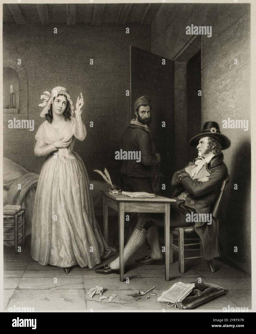 Charlotte Corday (by George Maile, after Melina Thomas) 2 Stock Photo ...
