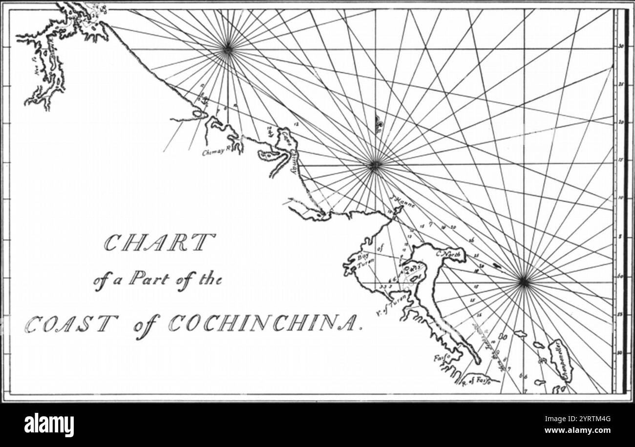 Chart of a Part of the Coast of Cochinchina between Fai-fo and Hue ...