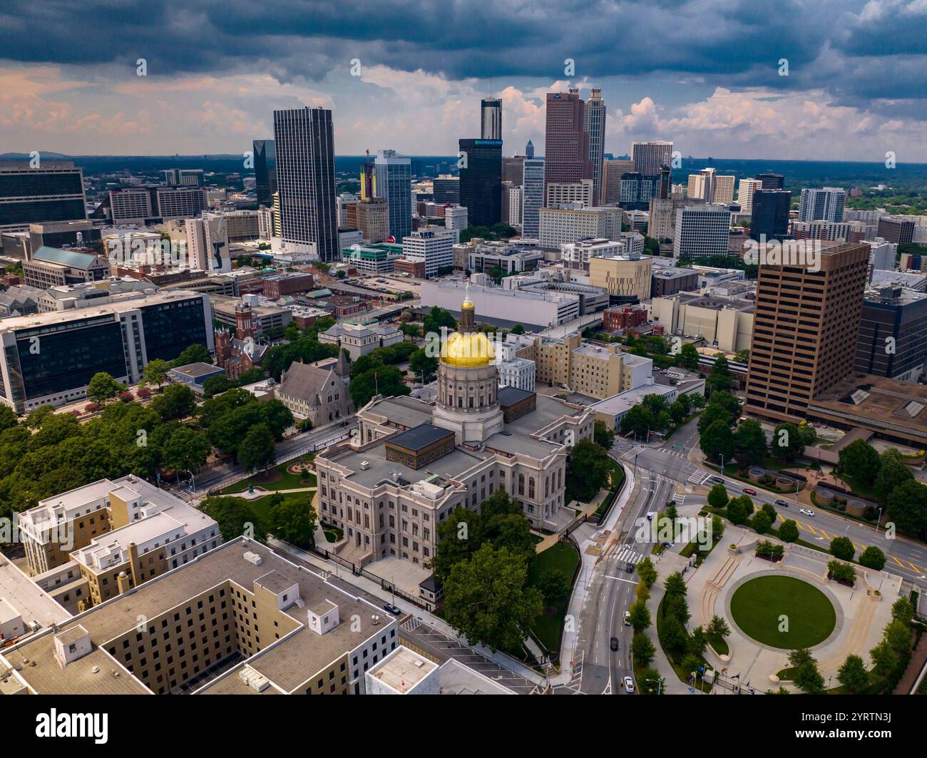 Aerial georgia state capitol city hi-res stock photography and images ...
