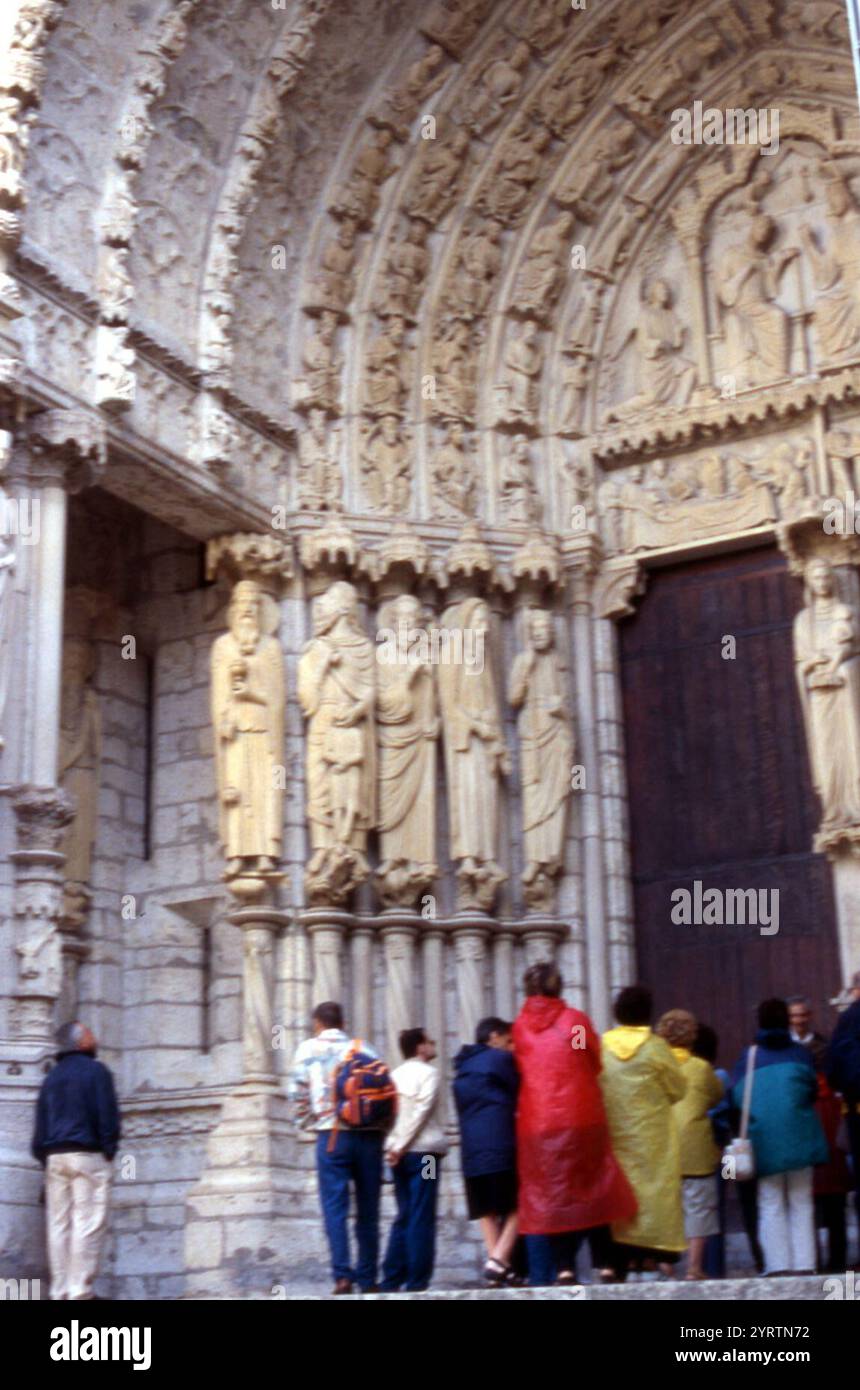 Chartres Cathedral; Melchizedek, Abraham, Isaac, Moses, Aaron (Samuel ...