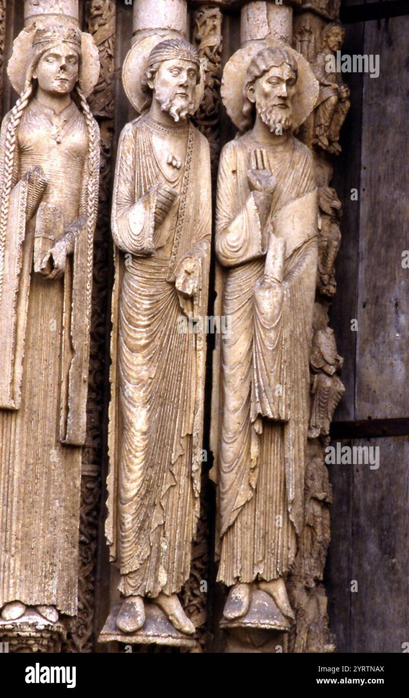 Chartres Ardeaglais Dealbha Jamb