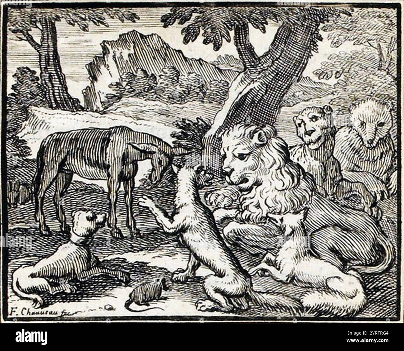 Chauveau - Fables de La Fontaine - 07-01- Les Animaux malades de la ...