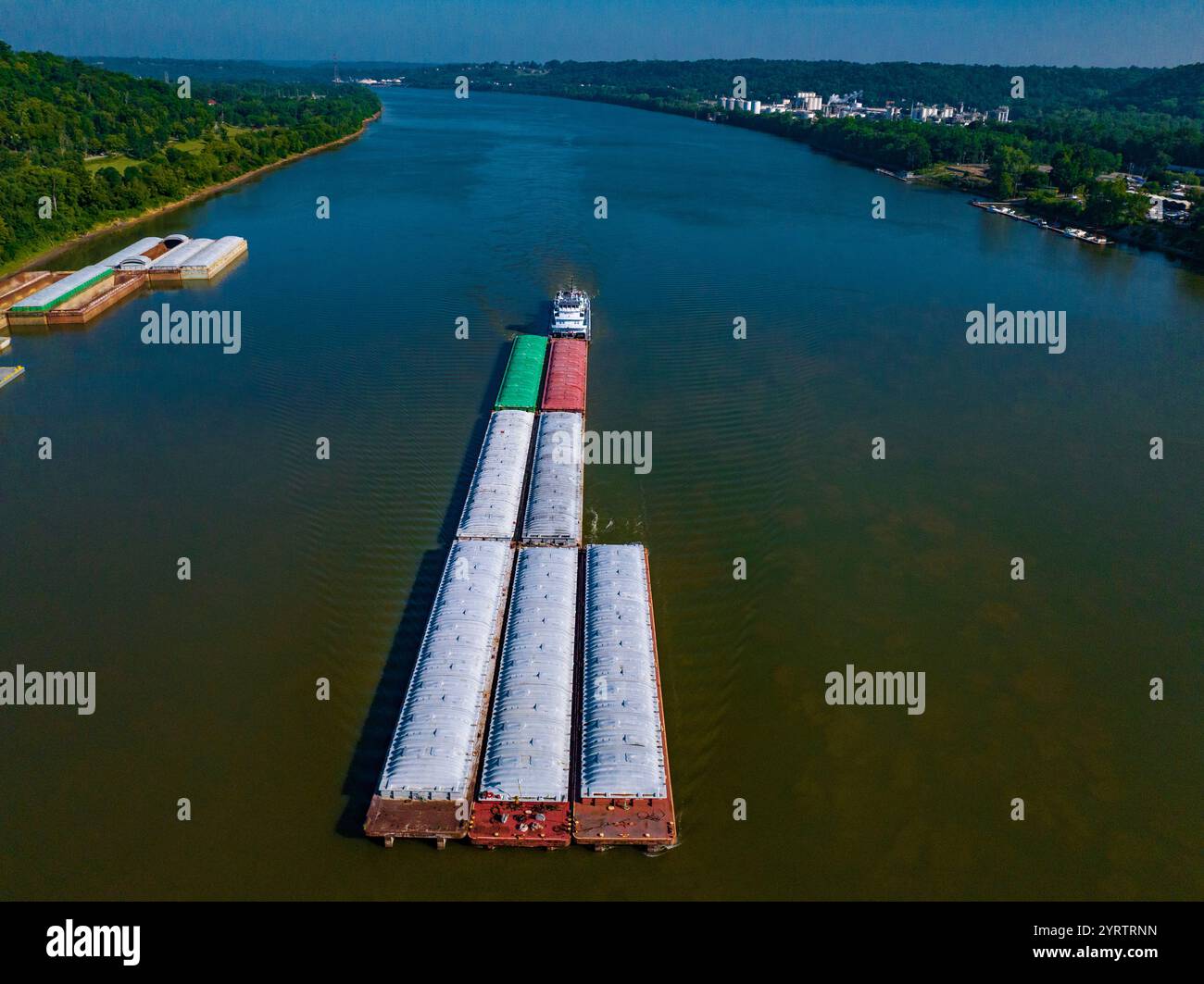 Industrial barge floats down hi-res stock photography and images - Alamy