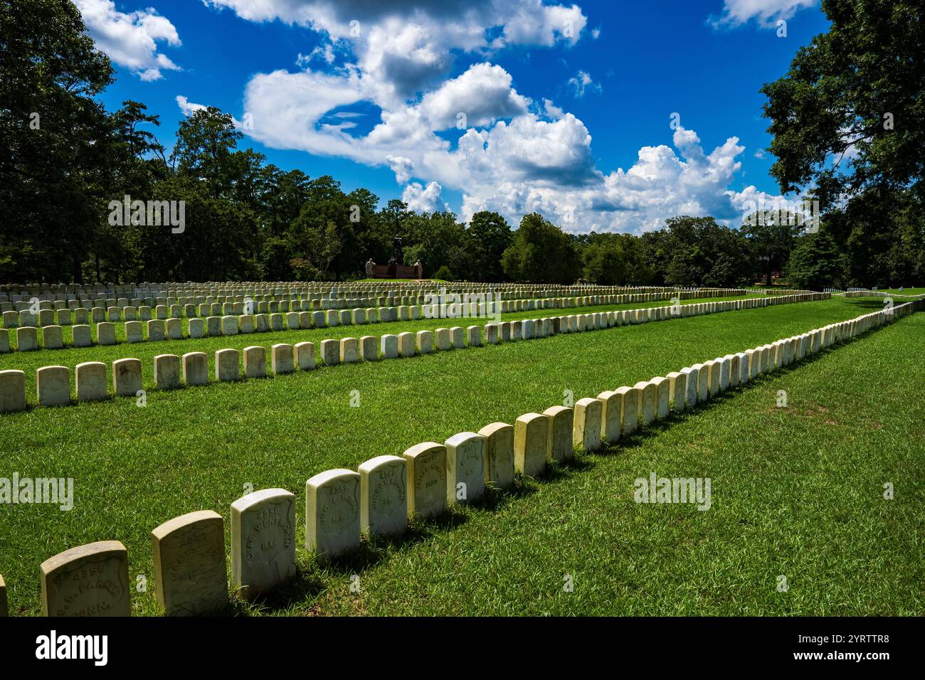 monuments and tombstones acknowledge Confederate Prison and Camp for ...