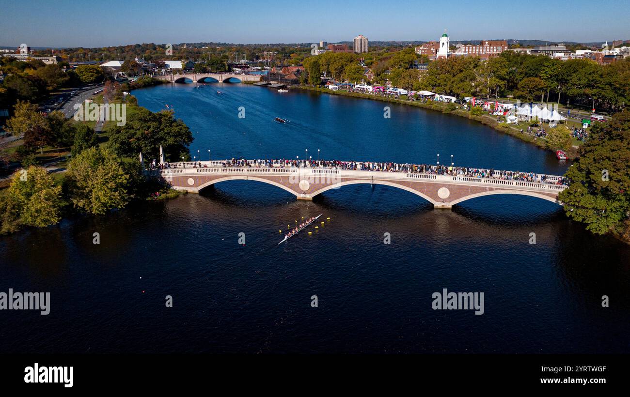 Aerial rowing on charles river hi-res stock photography and images - Alamy
