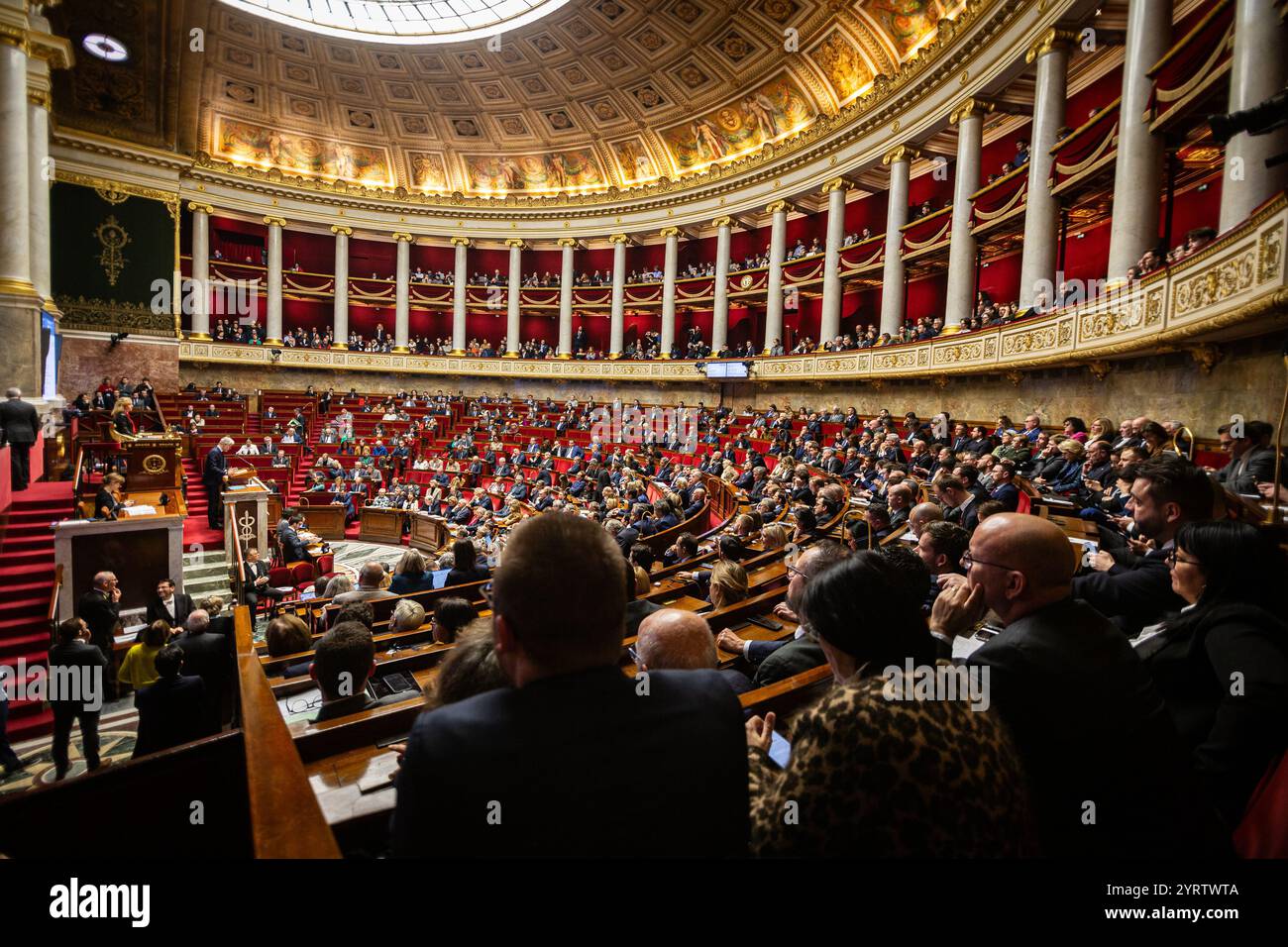 General view of the hemycicle of the National Assembly during the ...
