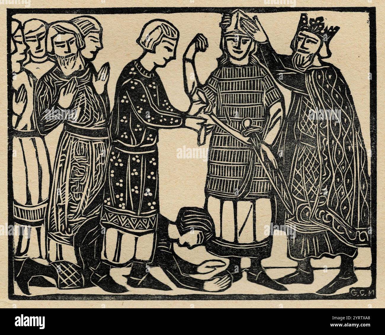 Chenin Moselly-1929-Les Quatre Fils Aymon-01 Stock Photo - Alamy