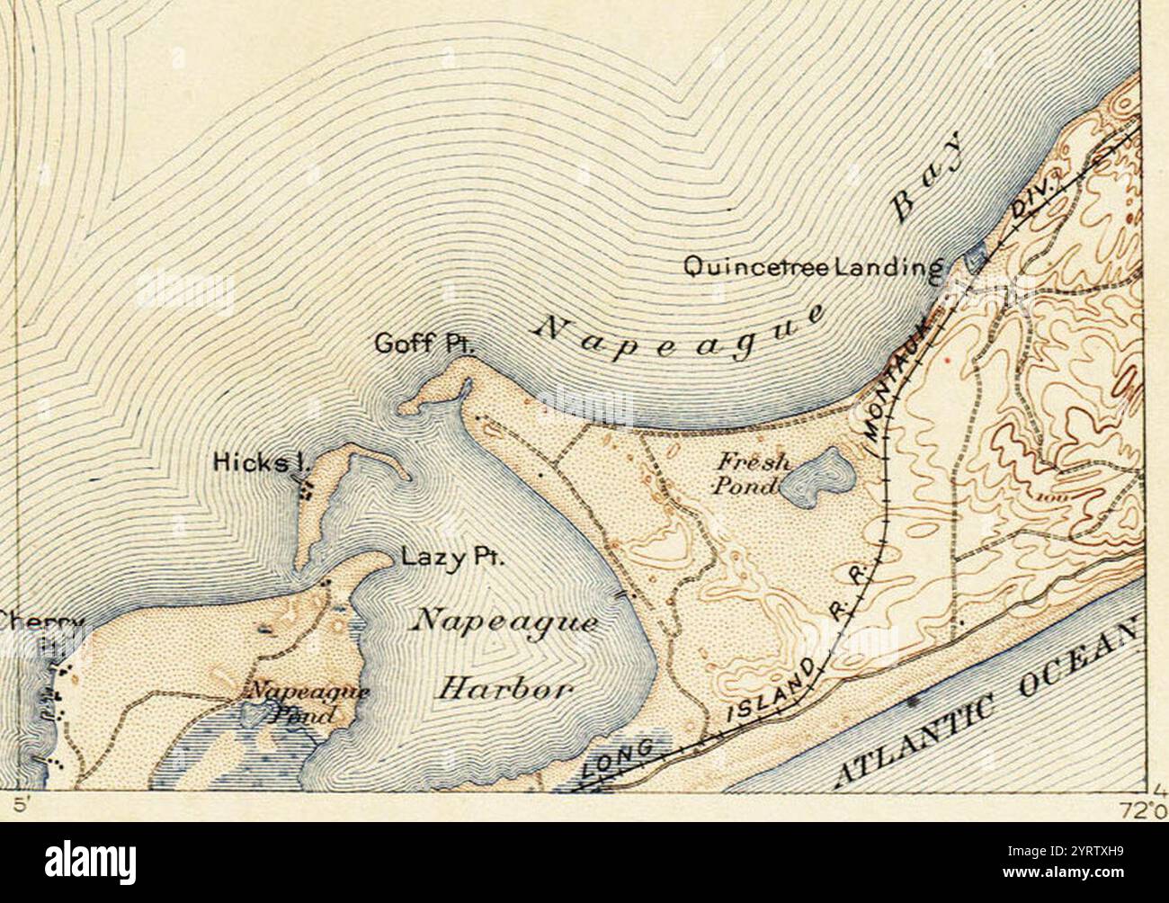 Cherry Point, Hicks Island, Napeague Harbor, Napeague Bay, on the south ...