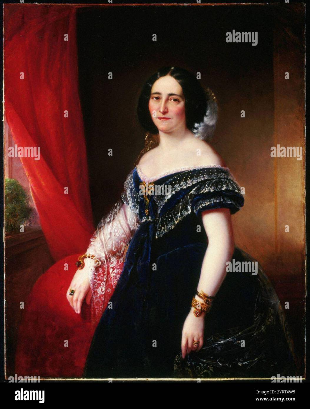 Chester Harding - Portrait of Mrs. Quincy Stock Photo - Alamy