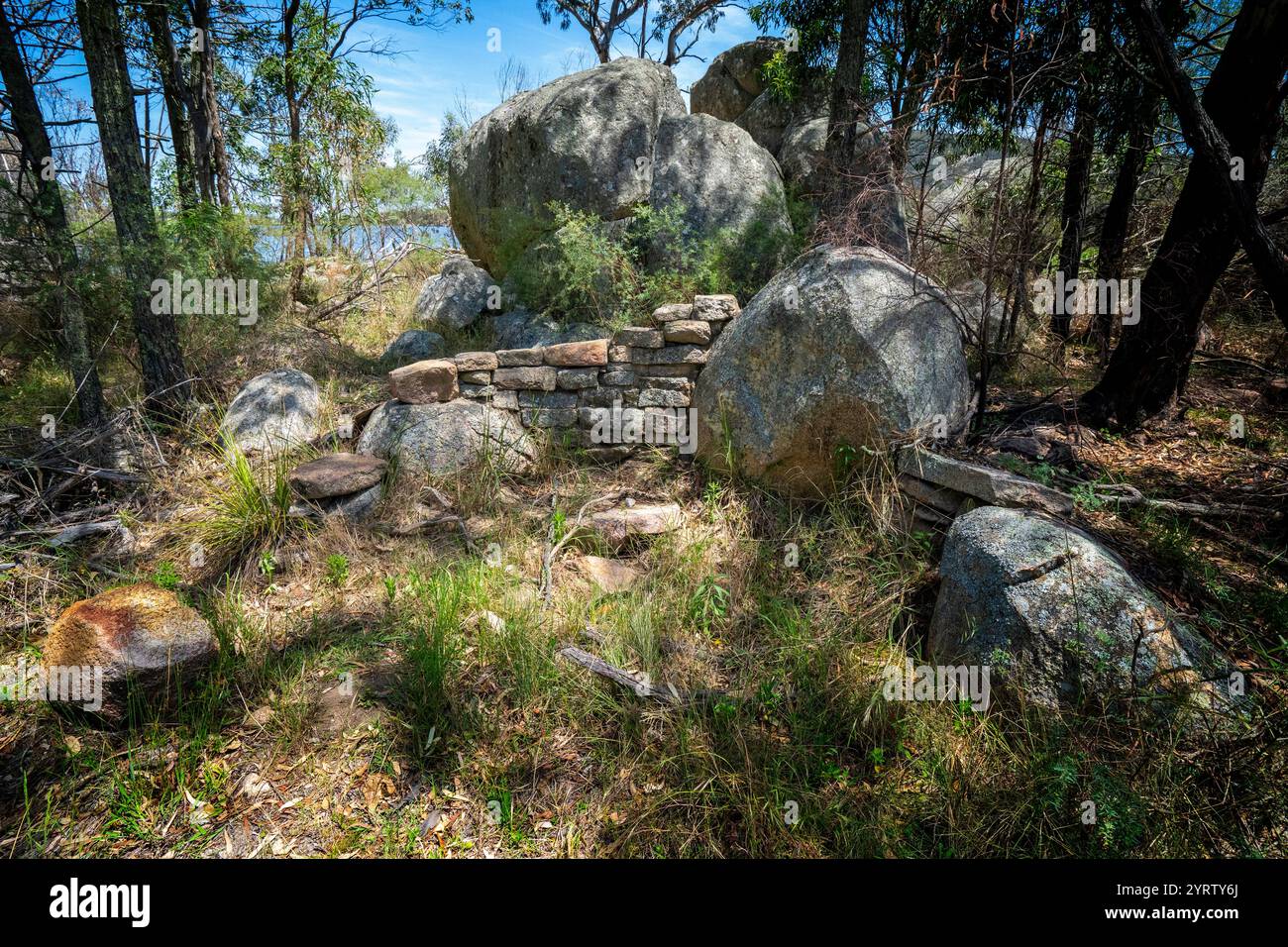 Remains of Chinese miner's stone hut at site of Pikedale Soldiers ...
