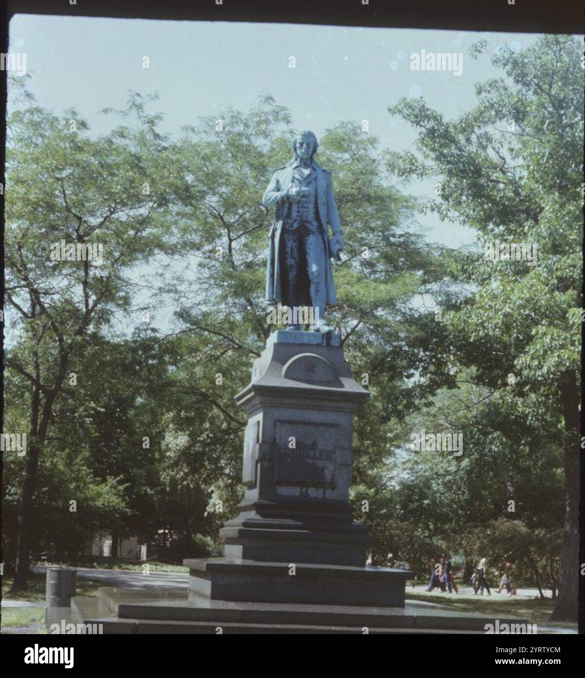 Chicago Lincoln Park - Ernst RAU Modell vor 1875 - Schiller-Denkm ...