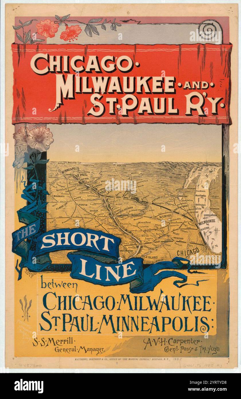 Chicago, Milwaukee, and St. Paul R'y - the short line between Chicago ...
