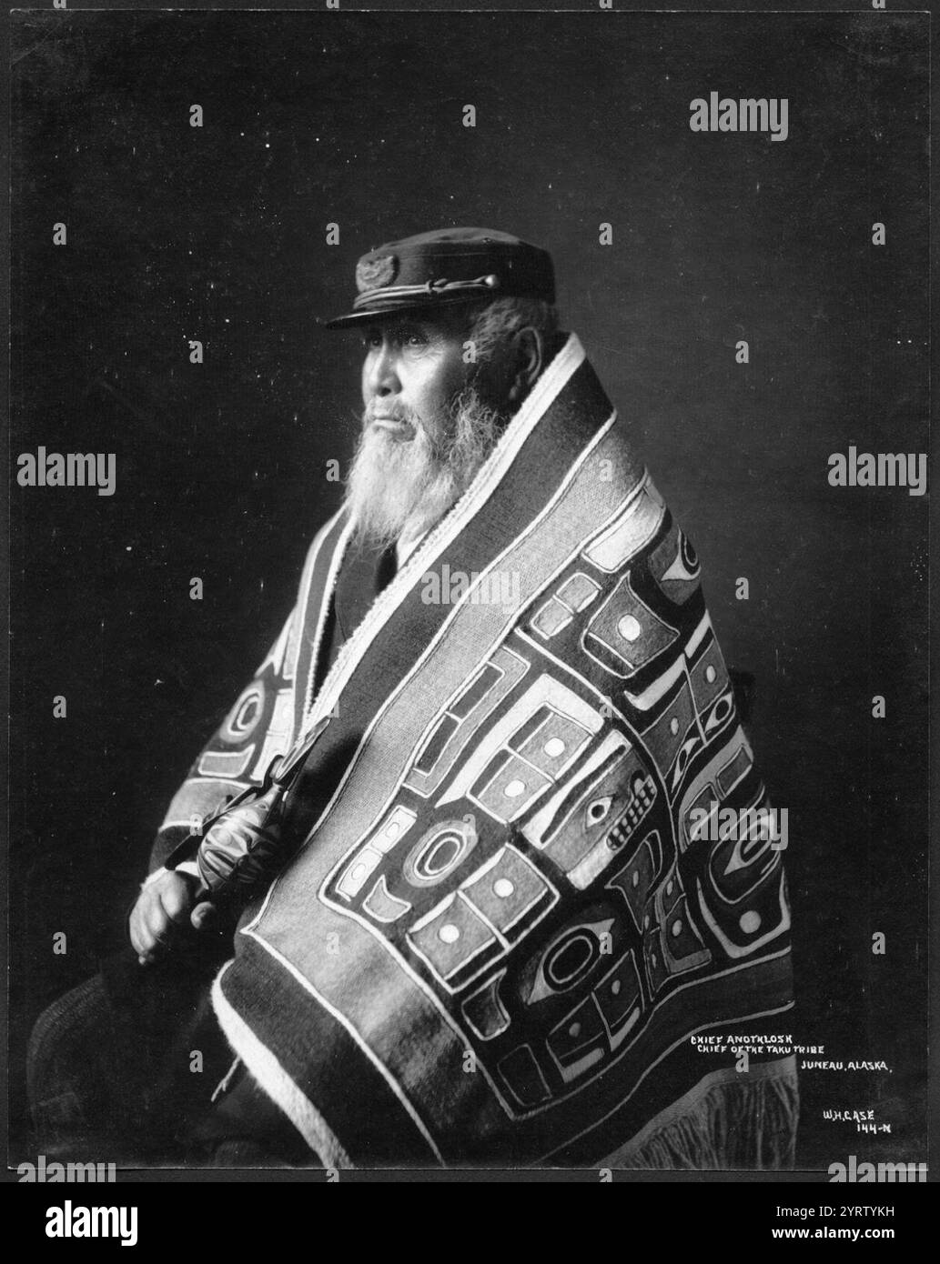 Chief Anotklosh of the Taku Tribe in Juneau Stock Photo - Alamy