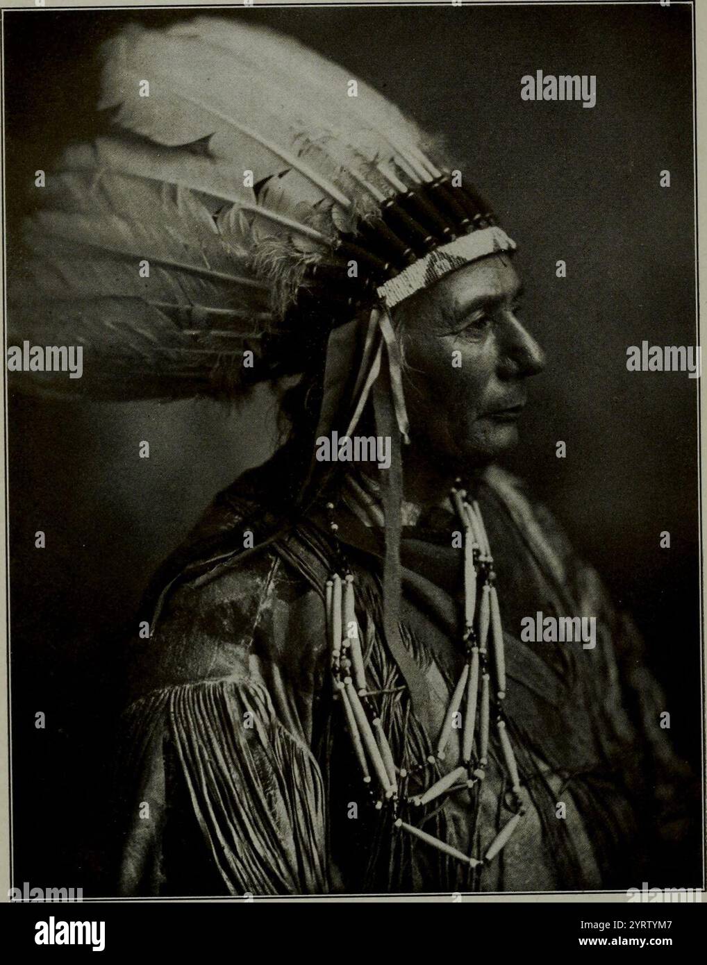 Chief Split Sky, Cayuga Tribe, by George D Jopson Stock Photo - Alamy