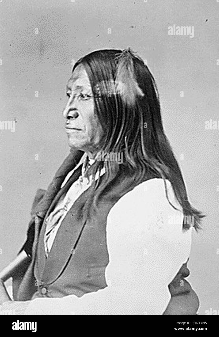 Chief spotted tail Black and White Stock Photos & Images - Alamy