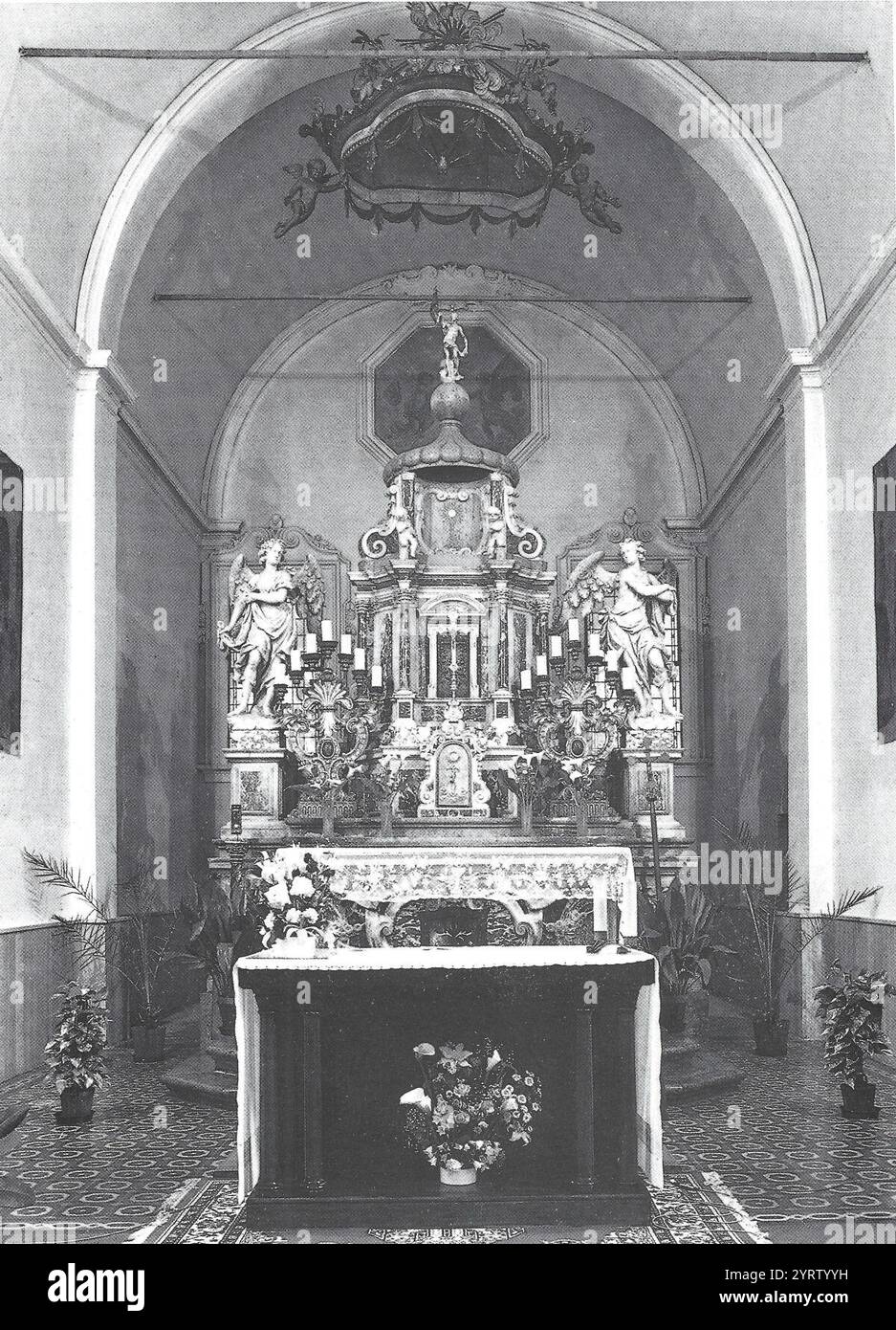 Chiesa di San Giovanni Battista, interno, altare maggiore, scansione ...