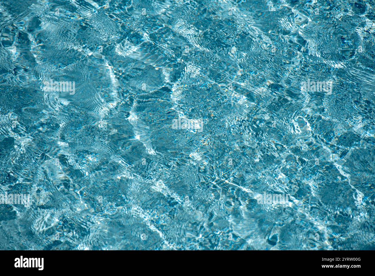 Pool water surface. Pattern texture. Blue water texture. Close up blue ...
