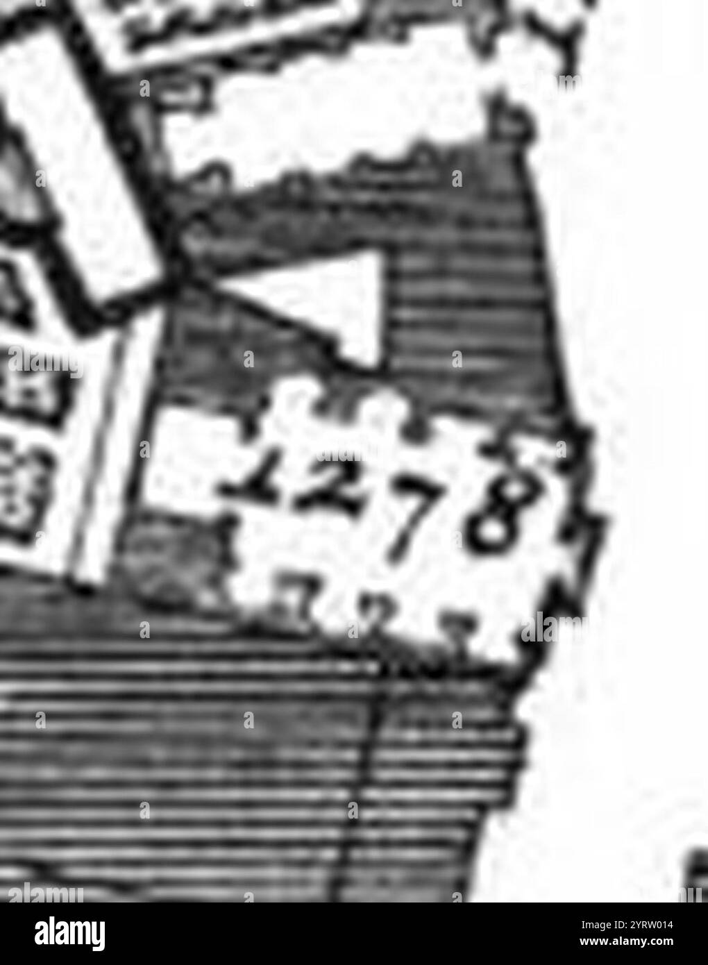 Chiesa di Santa Marta from Giovanni Battista Nolli-Nuova Pianta di Roma ...