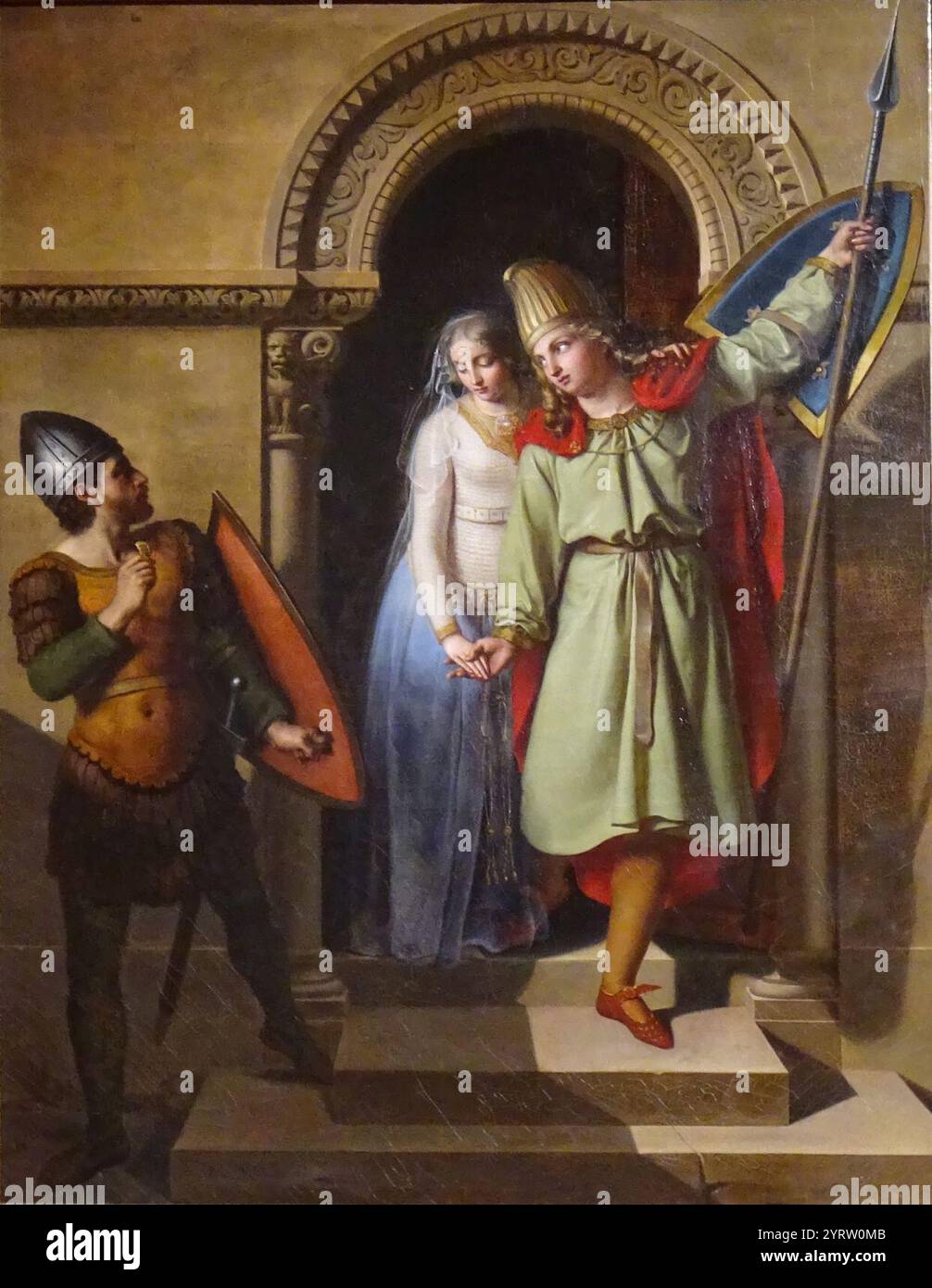 Childeric et Basine - Charles Moench 1 Stock Photo - Alamy