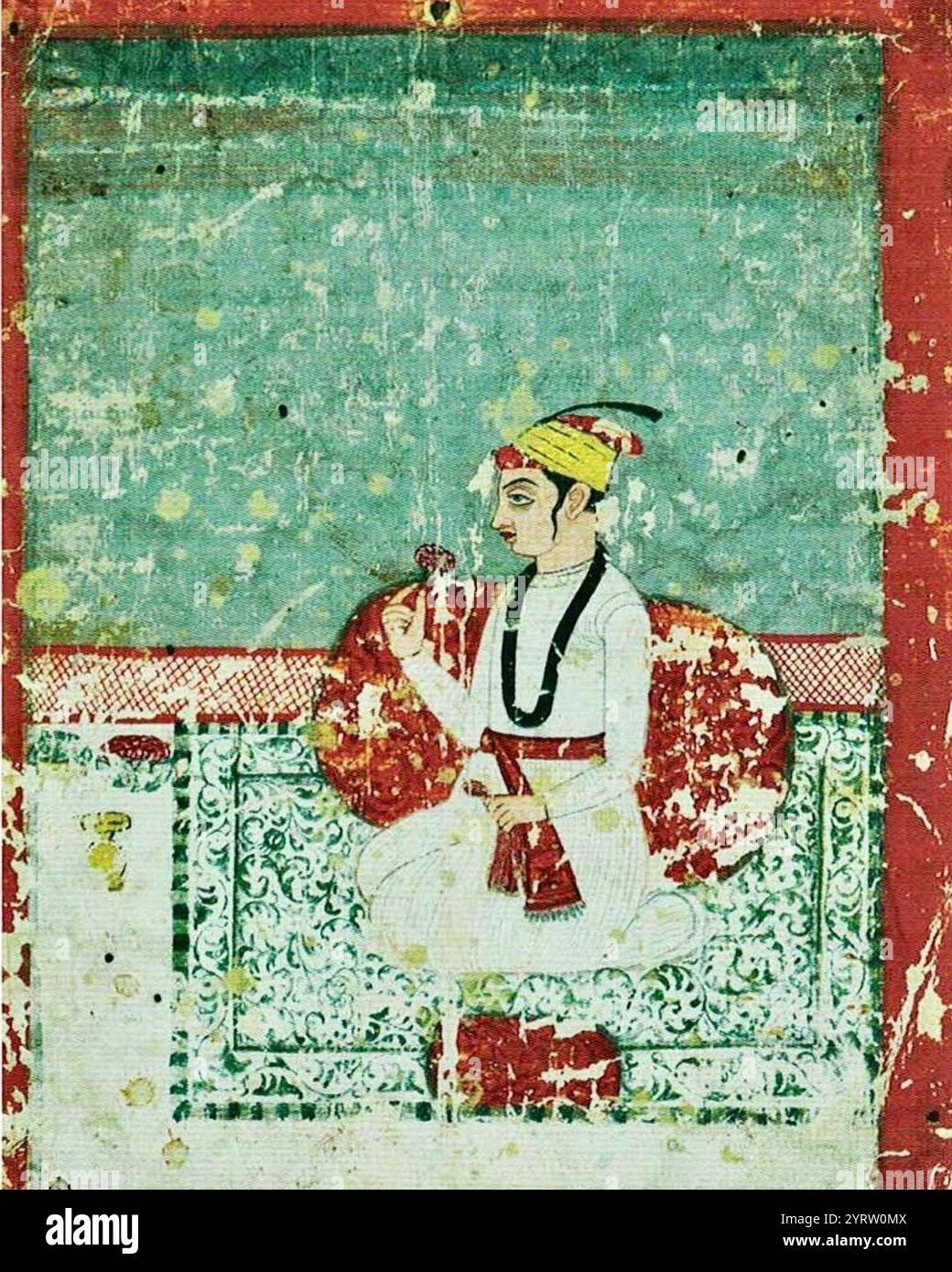 Childhood painting of Gobind Das (also known as 'Gobind Rai'; future Guru Gobind Singh), ca.1675 ...