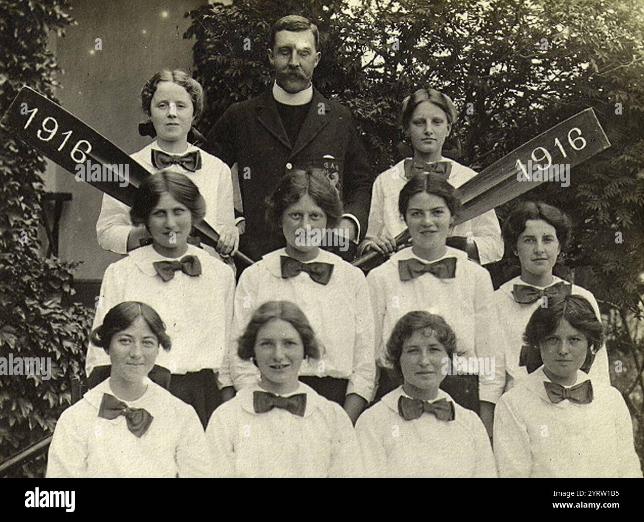 China Inland Mission Chefoo School Girls Rowing Athletics in the Year ...