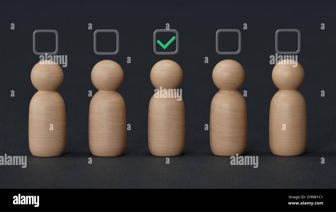 Select happy face wooden figure with 5 star. Customer service rating experience and feedback ...