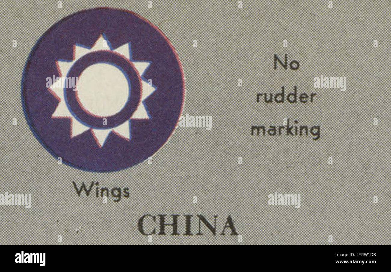 China World War II Aircraft Insignia - Newsmap Vol 2 No 22 1943-09-20 (cropped Stock Photo - Alamy