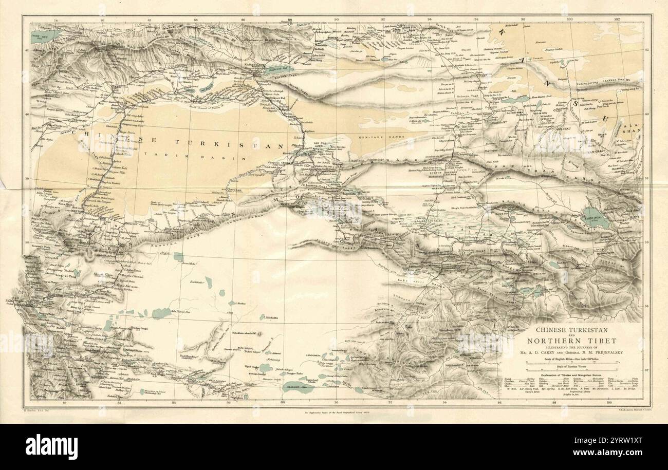 Chinese Turkistan and Northern Tibet Stock Photo - Alamy