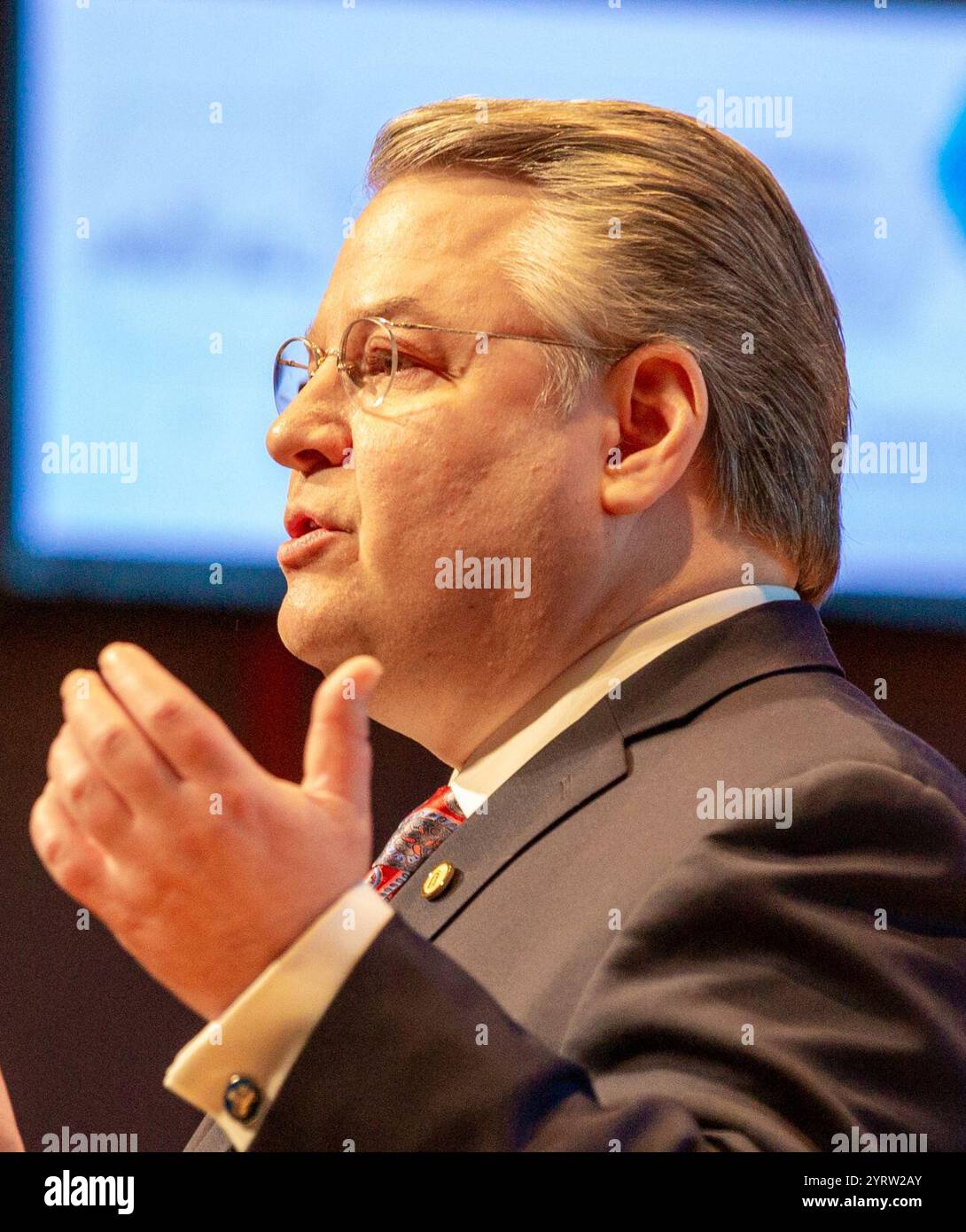 Chip Chambers at Rare Disease Day at NIH 2020 (cropped Stock Photo - Alamy