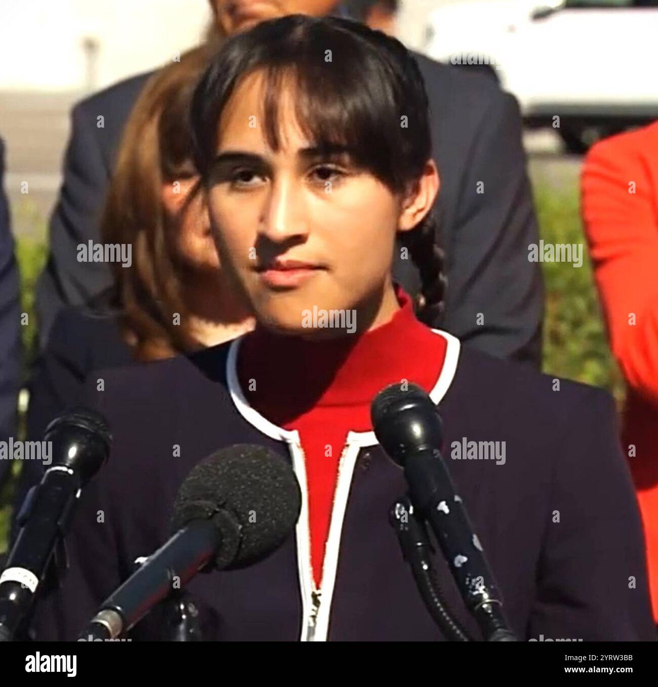 Chloe Cole speaks about the Protect Children's Innocence Act Stock ...