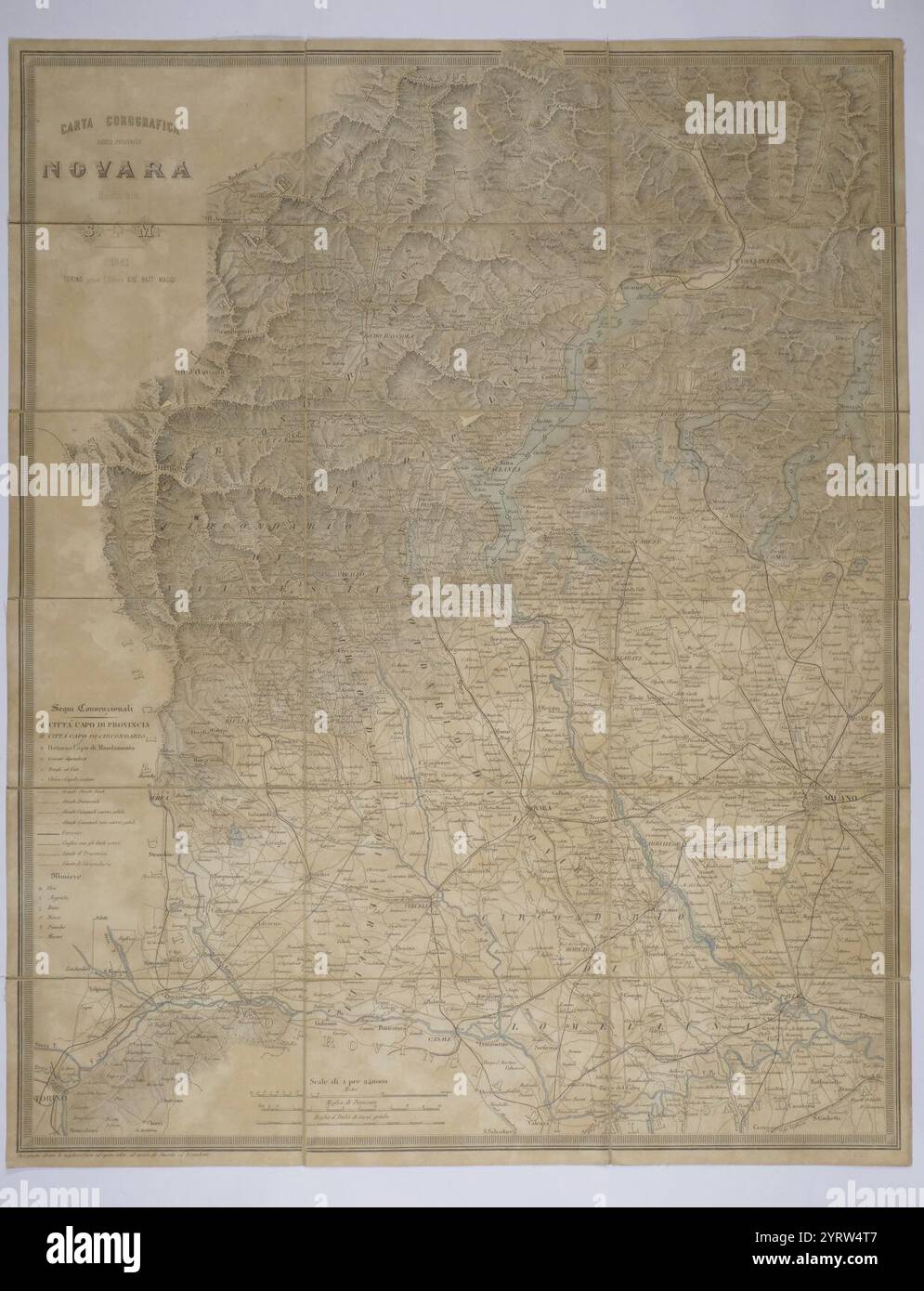 Novara map hi-res stock photography and images - Alamy