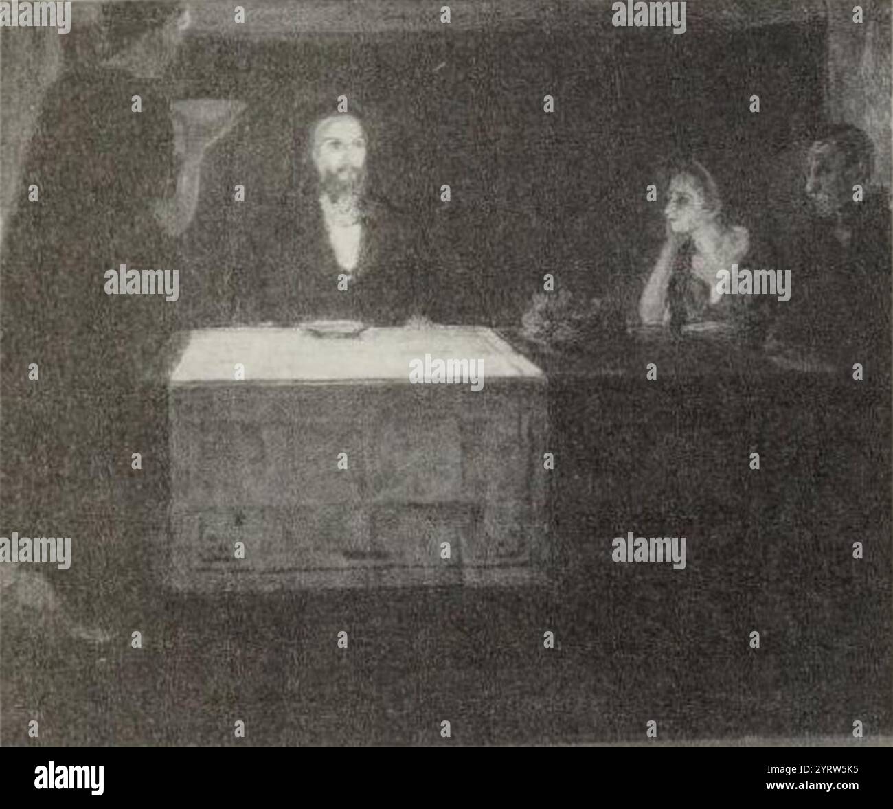 Christ in the home of lazarus hi-res stock photography and images - Alamy