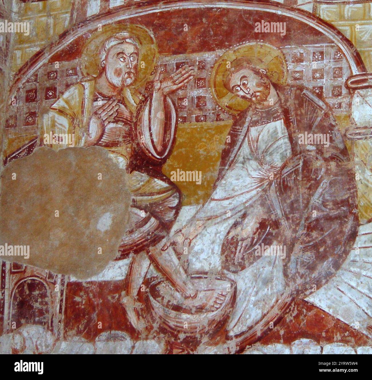 Christ Washing Peter's Feet Stock Photo - Alamy