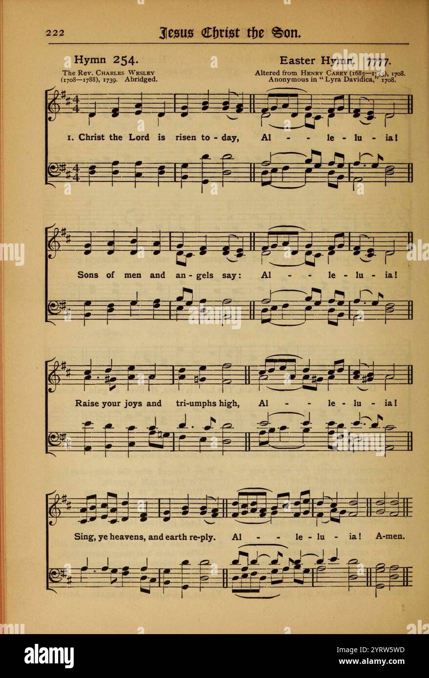 Christ the Lord Is Risen Today Stock Photo - Alamy