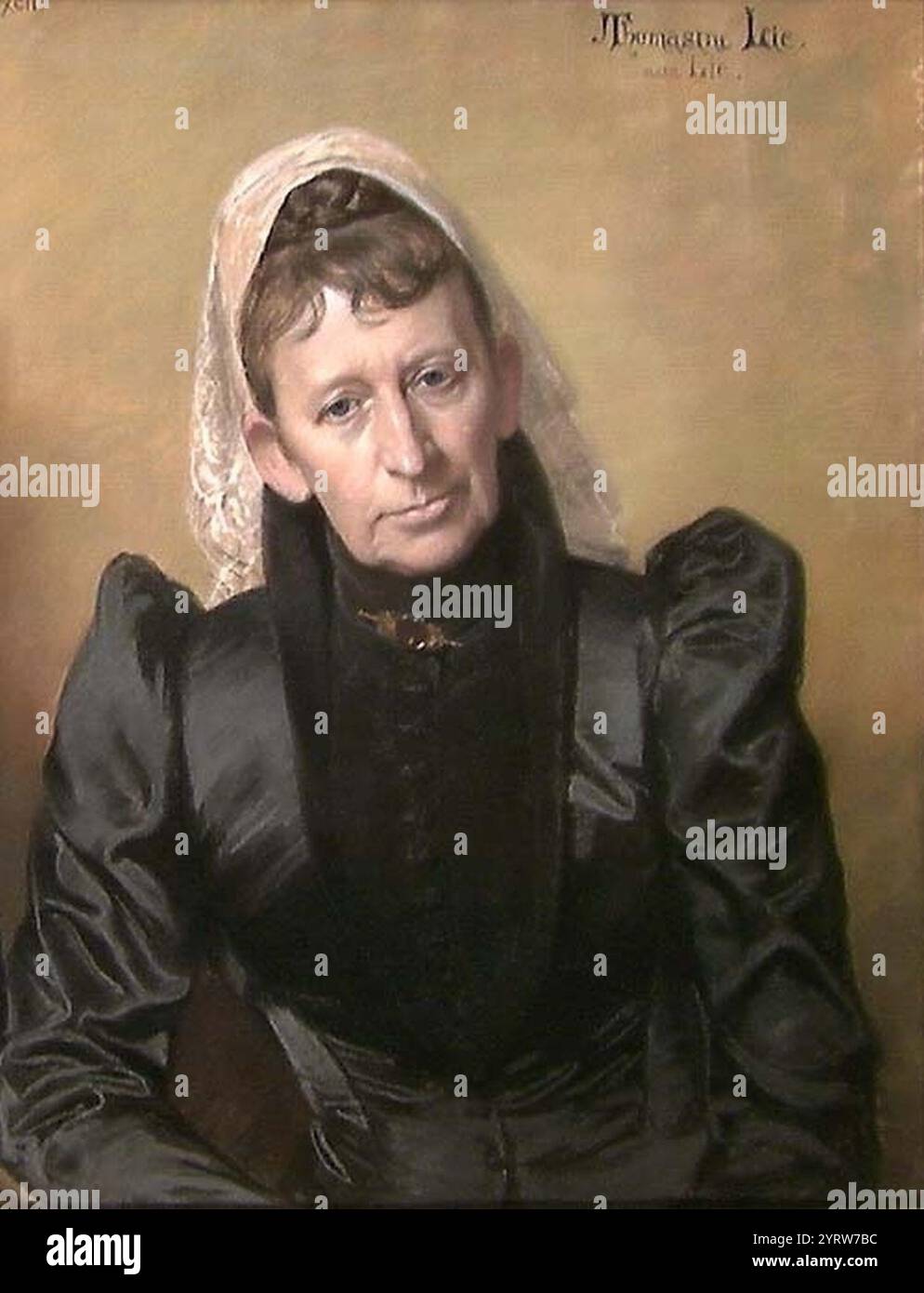 Christian Meyer Ross - Portrait of the Author Jonas Lie and his Wife ...