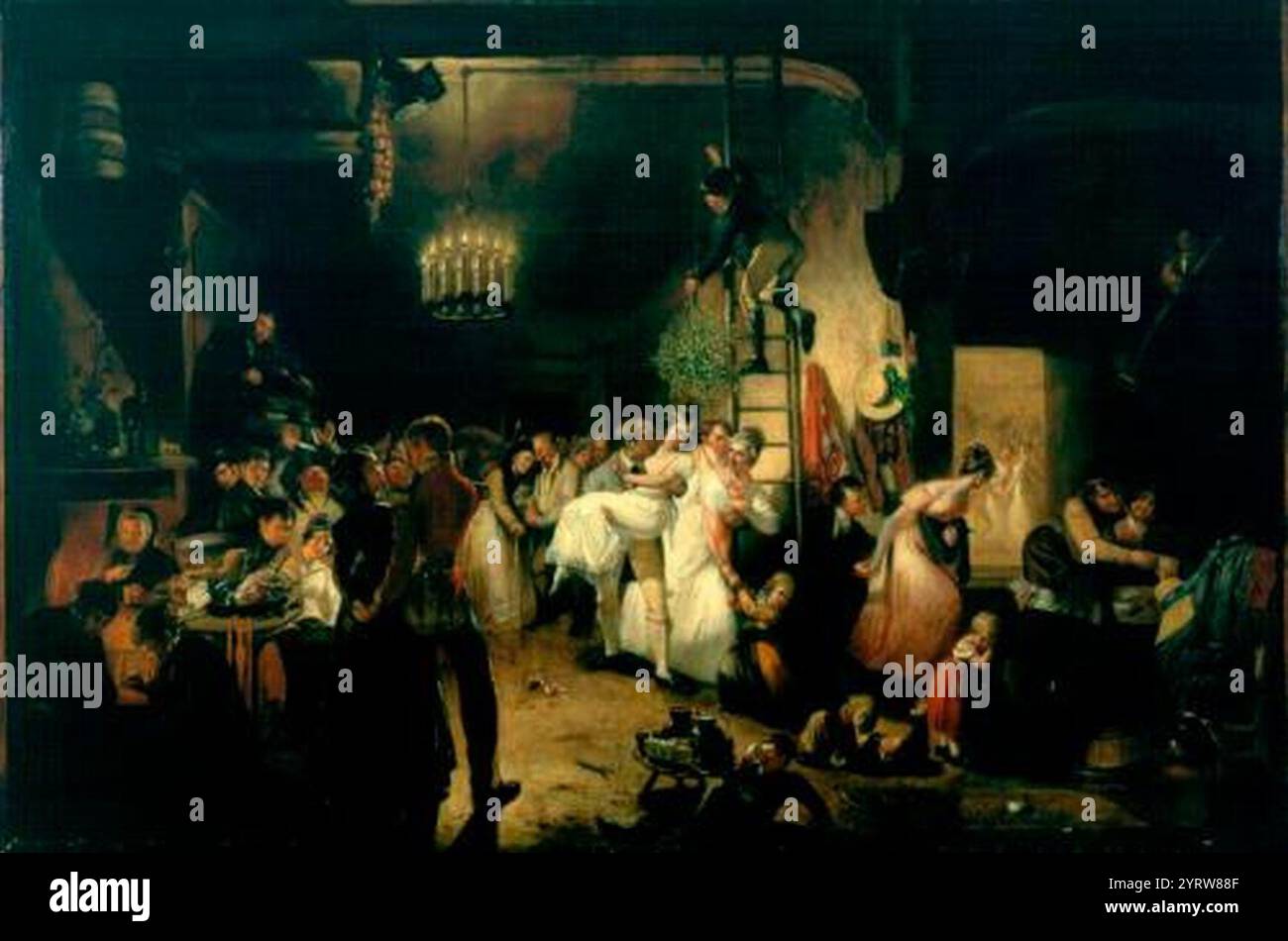 Christmas Eve by Sir William Allan - Sir William Allan Stock Photo - Alamy
