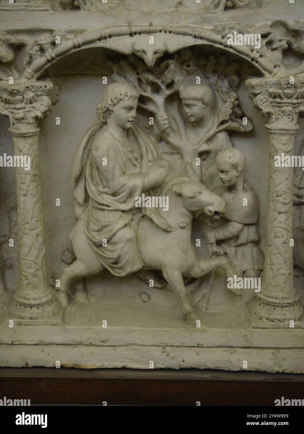 Christ's entrance to Jerusalem, Sarcophagus of Junius Bassus Stock ...